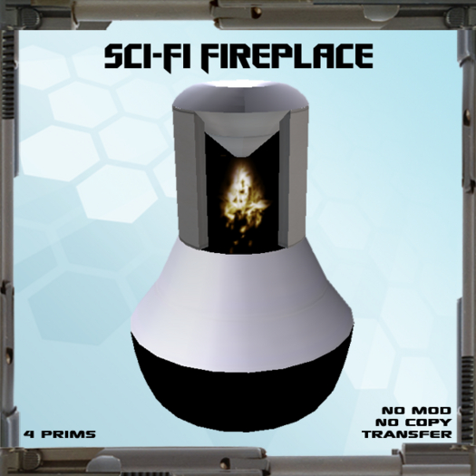 Second Life Marketplace - Sci-Fi Fireplace